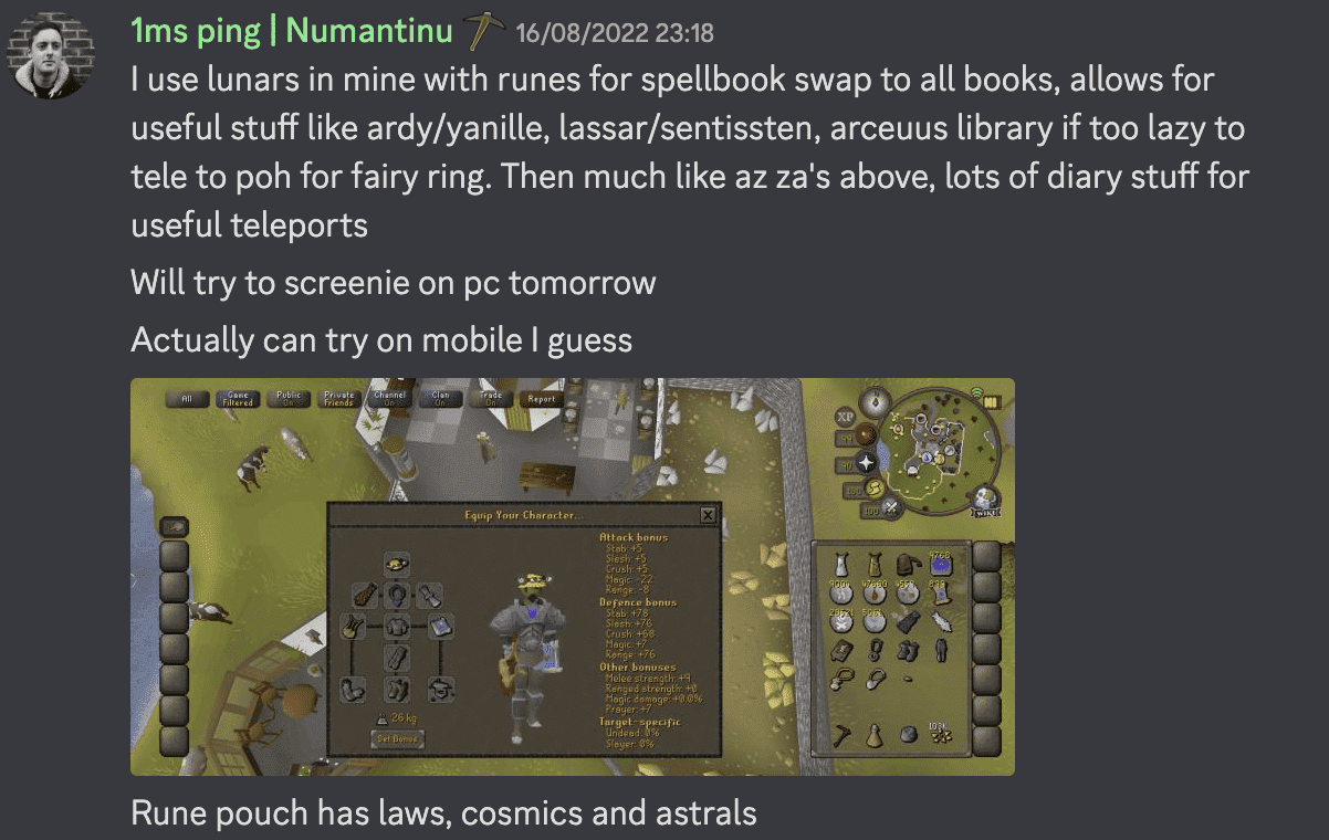 Shooting Star Scouting Inventory Guide - OSRS - Old School Runescape Guides